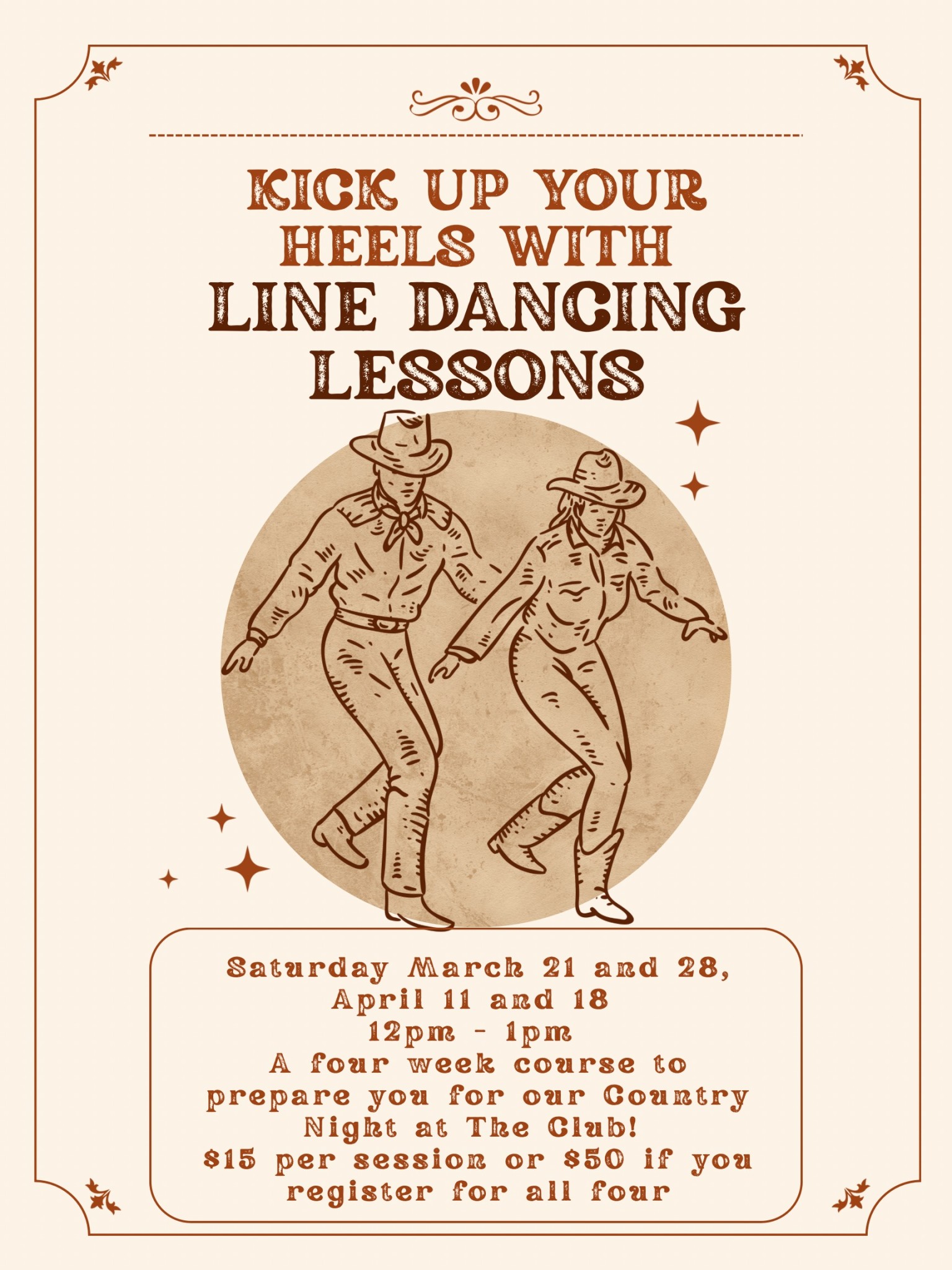 Line Dancing Lessons – The Brantford Club